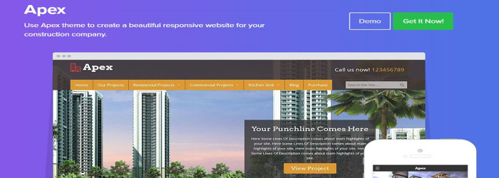 25 Best Construction Company WordPress Themes 2019 For Business - Gomahamaya